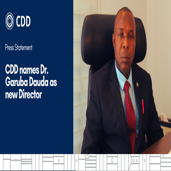CDD names Dr. Garuba Dauda as new Director