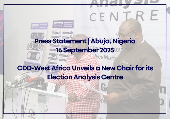 CDD-West Africa Appoints Prof. Victor Adetula as EAC Chair, Releases ...